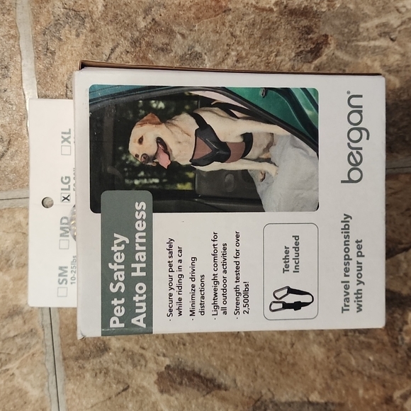 Bergan | Dog | Bergan Safety Auto Harness With Tetherbrown Large | Poshmark